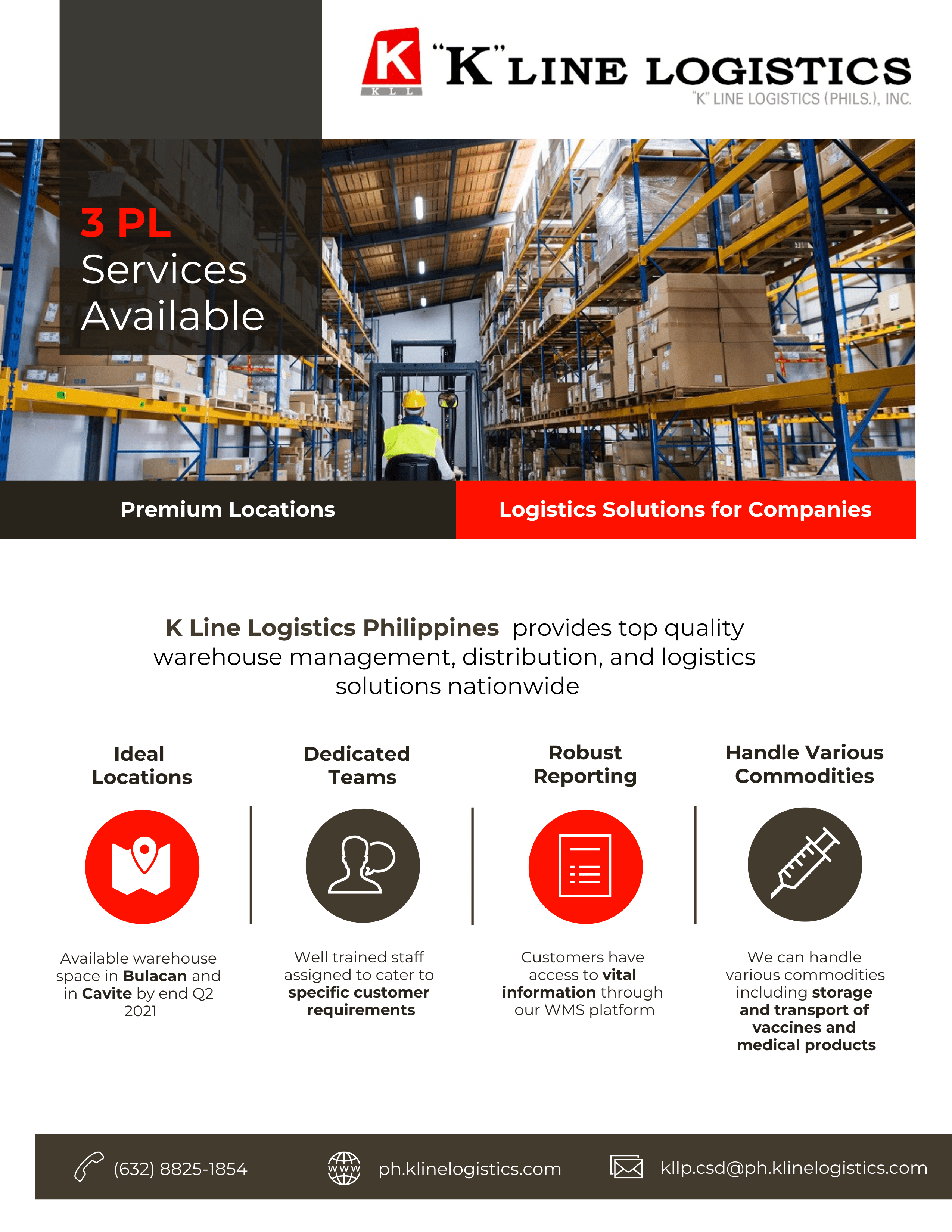 Kline Logistics | KLLP Warehouse Management - Bulacan and Cavite